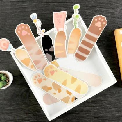 Cat Paws Bookmarks Box Set - 30pc | Claws Bookmark | Kawaii Bookmark ...