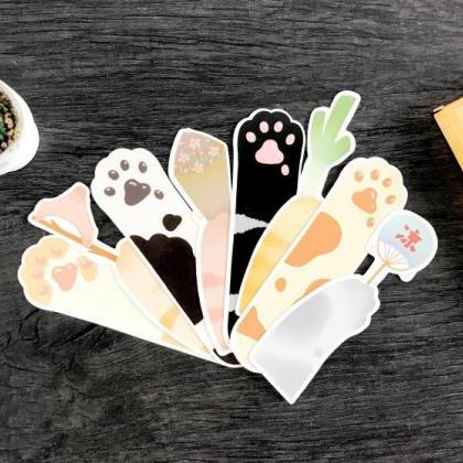 Cat Paws Bookmarks Box Set - 30pc | Claws Bookmark | Kawaii Bookmark ...