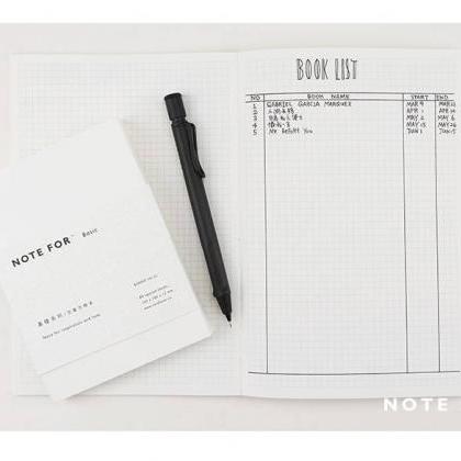 White Plain Notebook (lined/grid/blank) | Simple Traveler's Notebook ...
