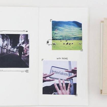 White Plain Notebook (lined/grid/blank) | Simple Traveler's Notebook ...