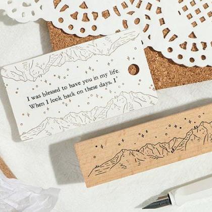 Stacking Mountain Wooden Stamp Collection (10 Pc)| Forest Stamp Chop ...