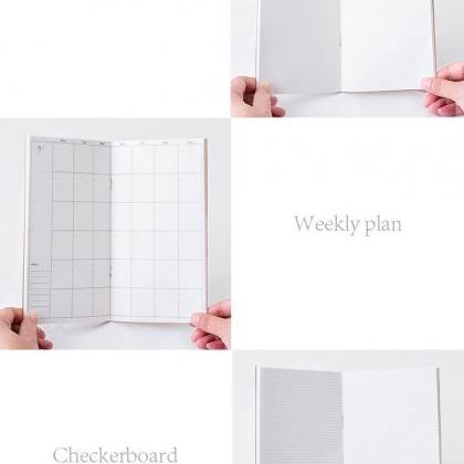 Traveler Plain Notebook (lined/check/blank/weekly) | Simple Traveler's ...