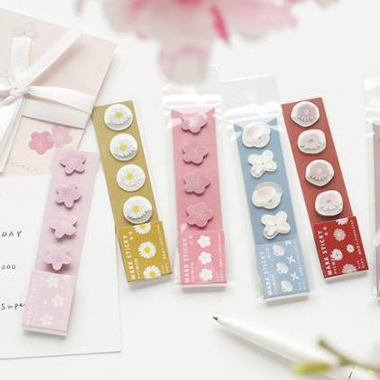 Pvc Flower Dots Sticky Notes Colors Collection | Waterproof Transparent ...
