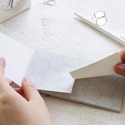 Geometric Shape Memo Pad Collection | Grid Memo Notepad | Lined Sticky ...