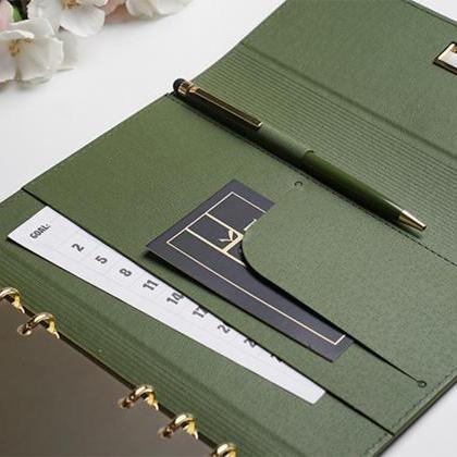 Personalized Leather Notebook (7 Colors) | Hand-made Genuine Leather ...