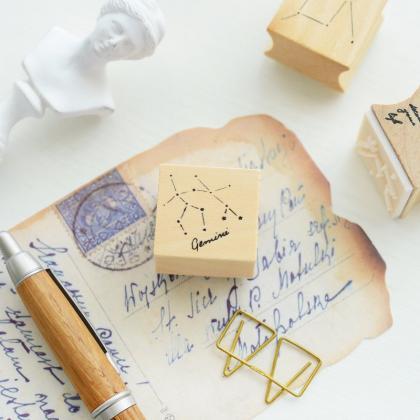 12 Zodiac Signs Stamp Set | Star Sign Stamp Seal | Galaxy Stamp ...