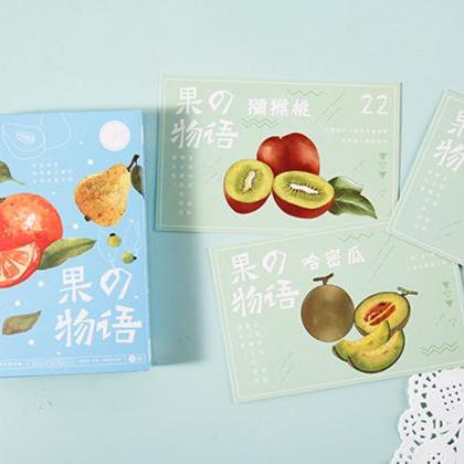 Fruit Party Postcard Collection (30pc) | Realistic Fruit Post Cards Set ...