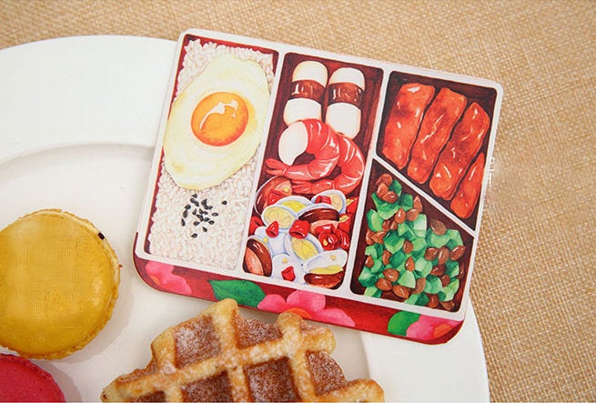Bento Postcard Collection (30pc) | Realistic Food Post Cards Set | Hand ...