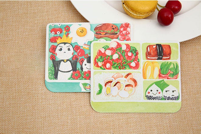 Bento Postcard Collection (30pc) | Realistic Food Post Cards Set | Hand ...