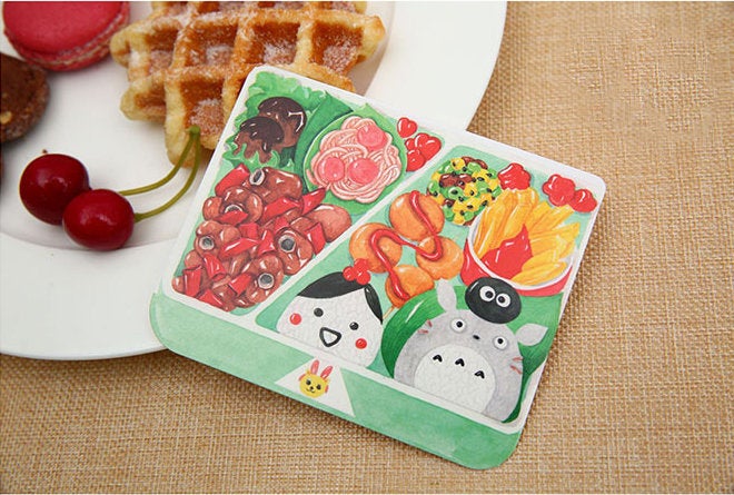 Bento Postcard Collection (30pc) | Realistic Food Post Cards Set | Hand ...