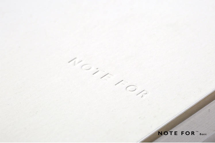 White Plain Notebook (lined/grid/blank) | Simple Traveler's Notebook ...
