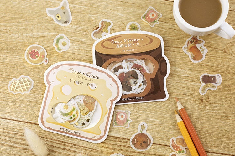 Hot Stamping Natural Stickers Pack | Little Sticker | Retro Sticker ...