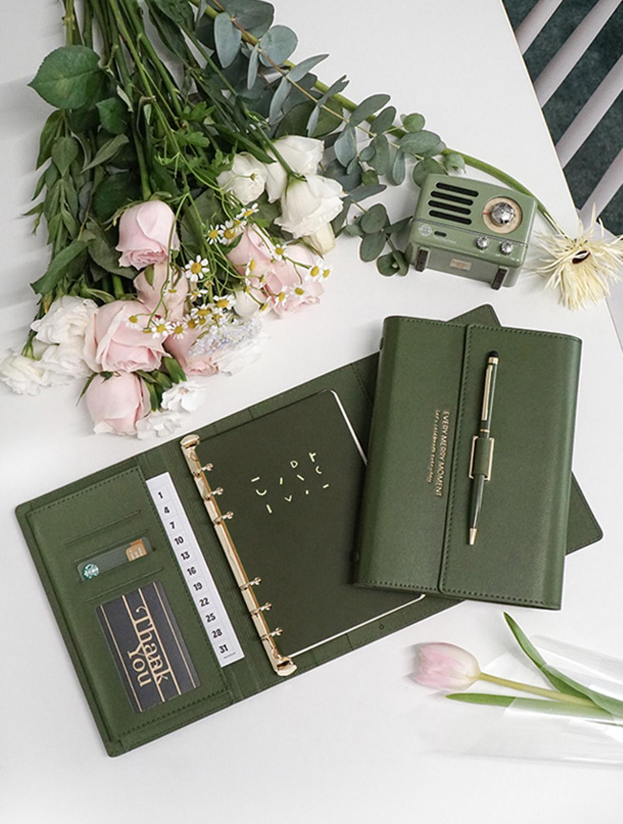 Personalized Leather Notebook (7 Colors) | Hand-made Genuine Leather ...