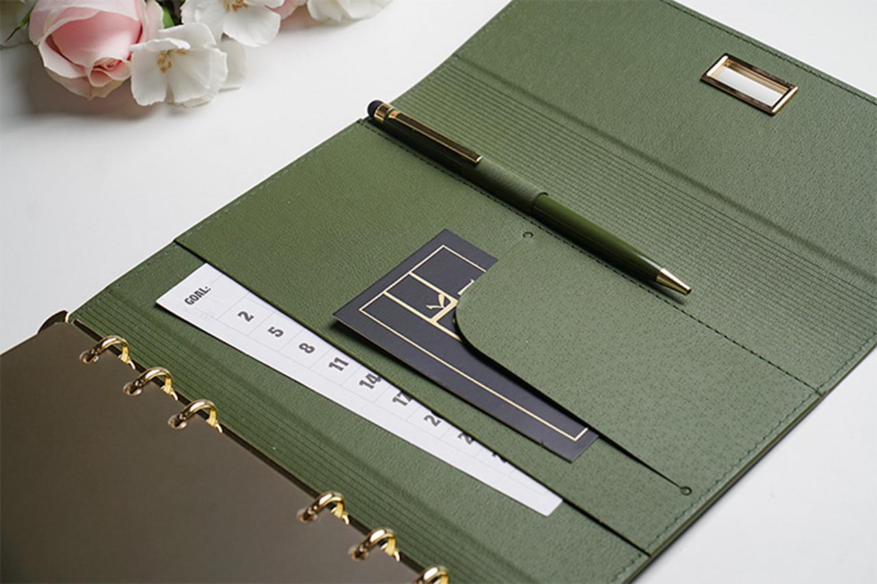 Personalized Leather Notebook (7 Colors) | Hand-made Genuine Leather ...