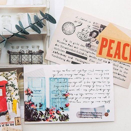 Old Time Manuscript Letter Postcards Collection (30pc) | Retro Post ...