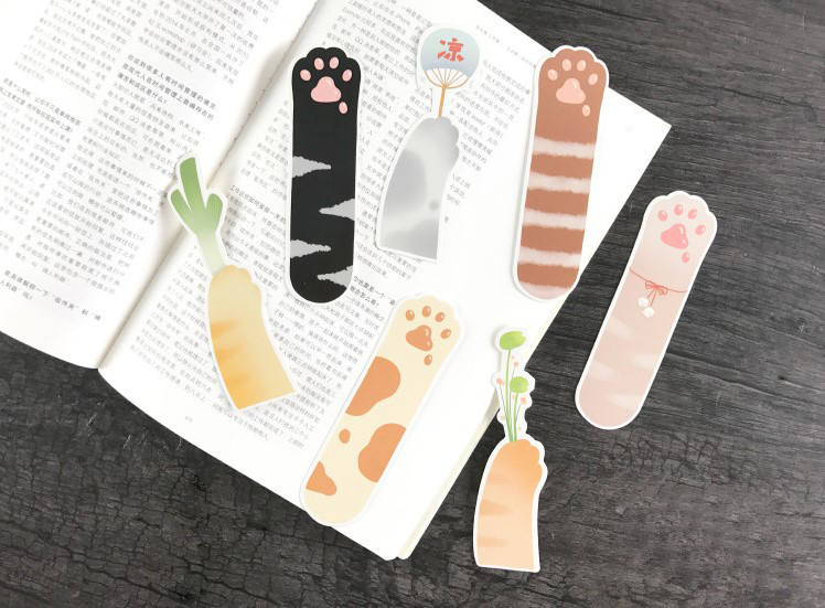Cat Paws Bookmarks Box Set - 30pc | Claws Bookmark | Kawaii Bookmark ...