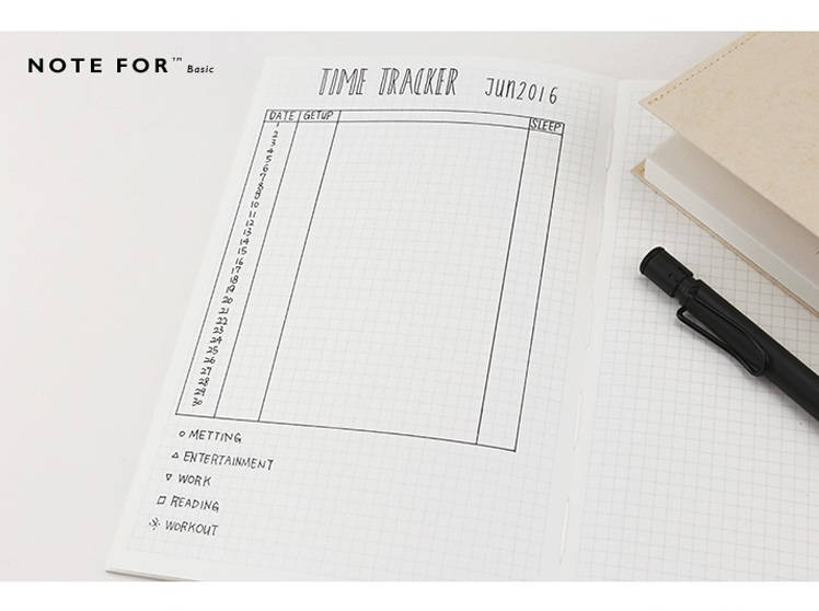 White Plain Notebook (lined/grid/blank) | Simple Traveler's Notebook ...