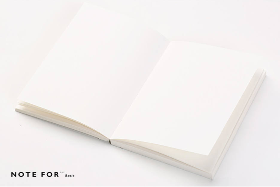 White Plain Notebook (lined/grid/blank) | Simple Traveler's Notebook ...