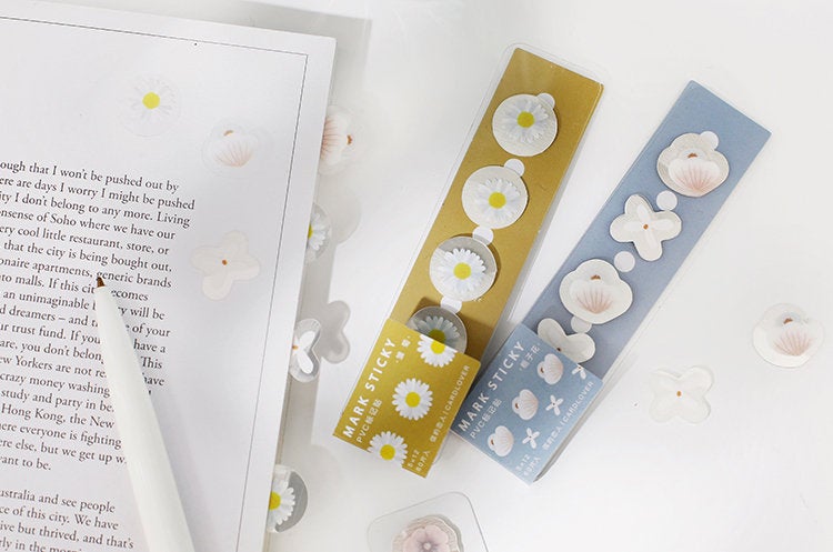 Pvc Flower Dots Sticky Notes Colors Collection | Waterproof Transparent ...