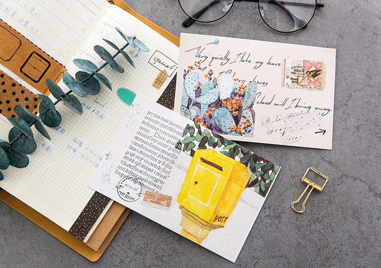 Old Time Manuscript Letter Postcards Collection (30pc) | Retro Post ...